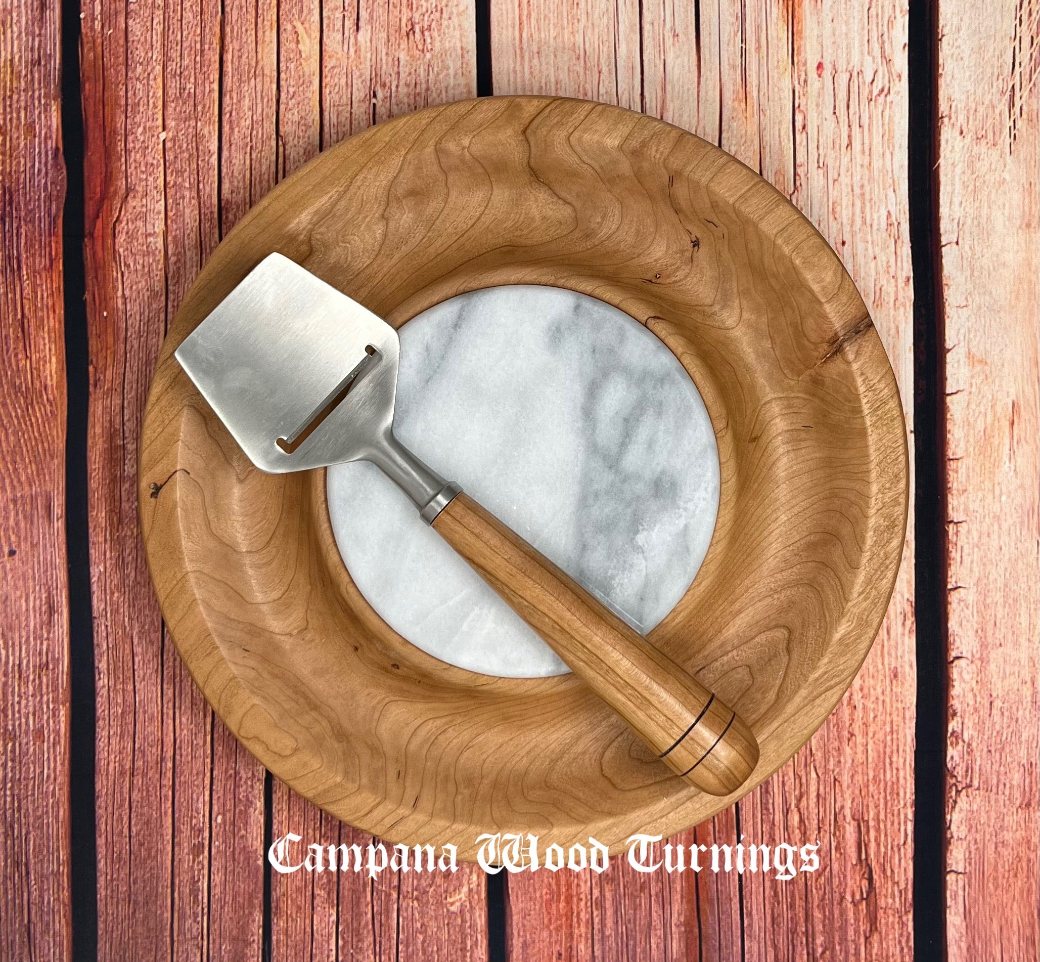 Cheese and Cracker Server – Campana Wood Turnings